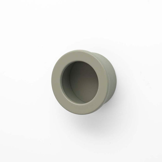 Dune 30mm Circle Recessed Pull Dusty Olive | Paddington Hardware
