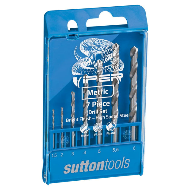 Drill Set 7pce Viper HSS Metric | Paddington Hardware
