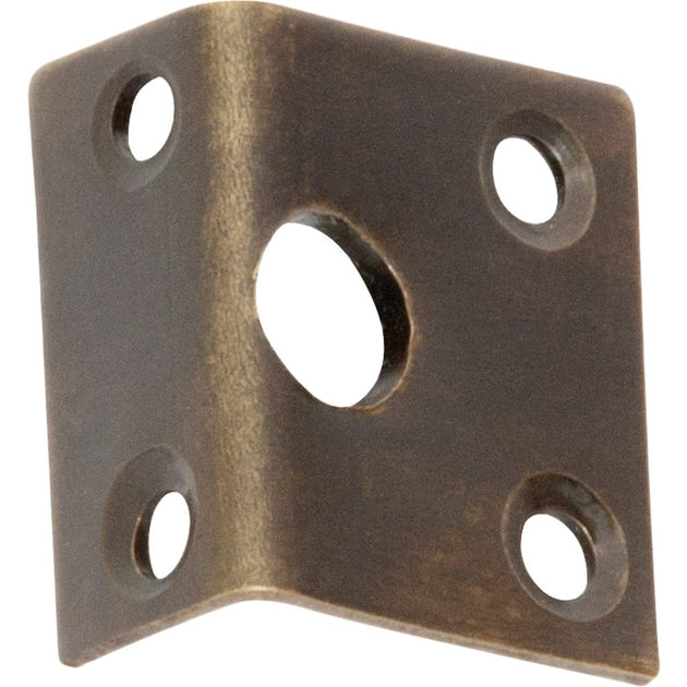 Right Angle Keeper Antique Brass Bolt 7.5mm | Paddington Hardware