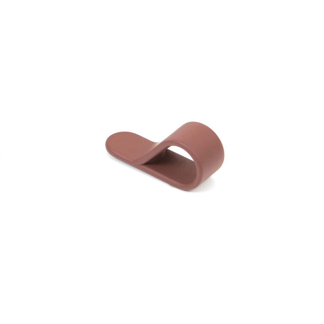 Momo Belt Loop Knob 63mm In Volcano Red | Paddington Hardware