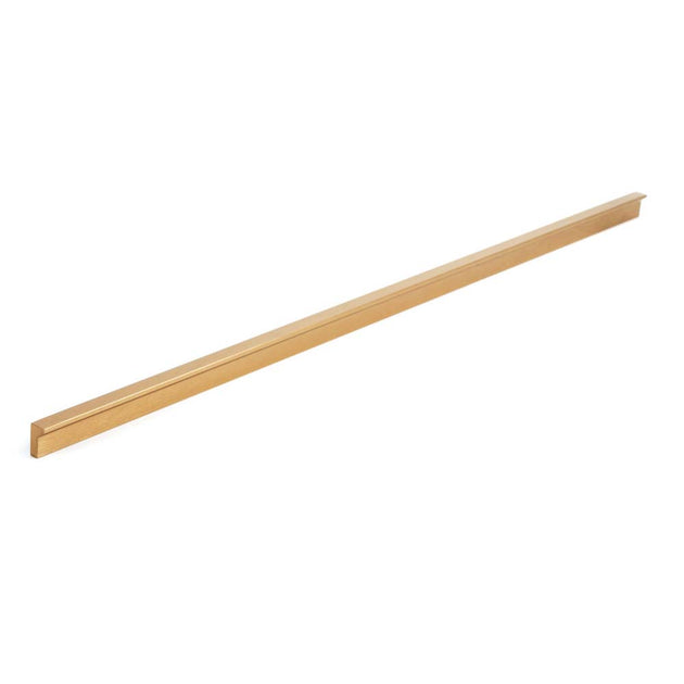 Momo Angle Pull Handle 640mm Brushed Dark Brass | Paddington Hardware