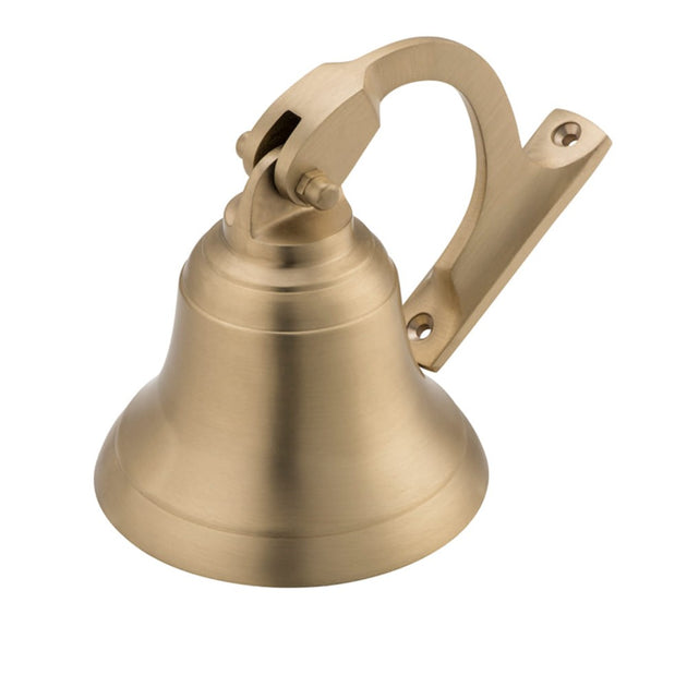 Ships Bell Satin Brass D100mm | Paddington Hardware