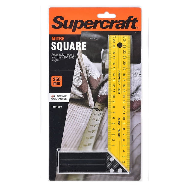 Square Try & Mitre Steel 250mm Supercraft | Paddington Hardware