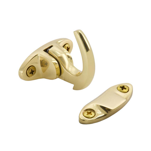 Window Spur Catch Polished Brass | Paddington Hardware