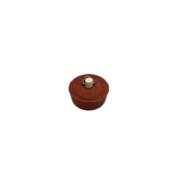 Plug Rubber 1-1/4 Red Solid | Paddington Hardware