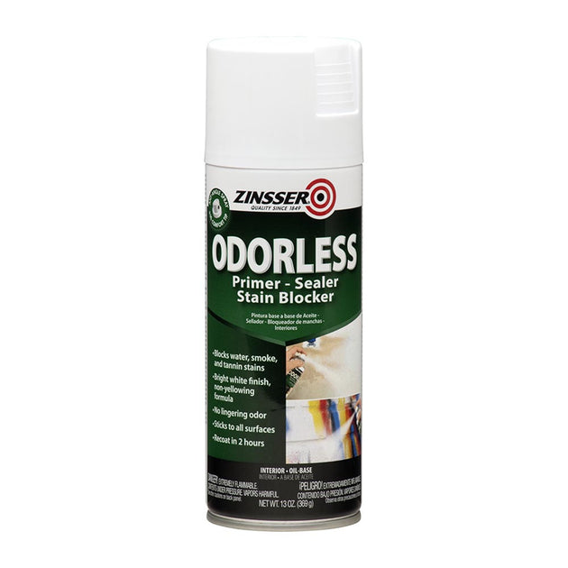 Zinsser Odourless Oil Based Stain Blocker Spray 369g | Paddington Hardware