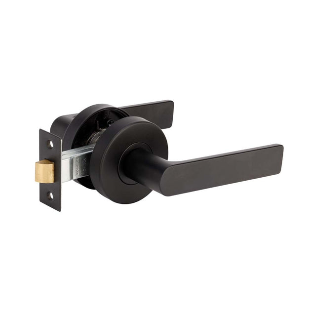 Zanda Kent Lever Privacy Set Matt Black | Paddington Hardware