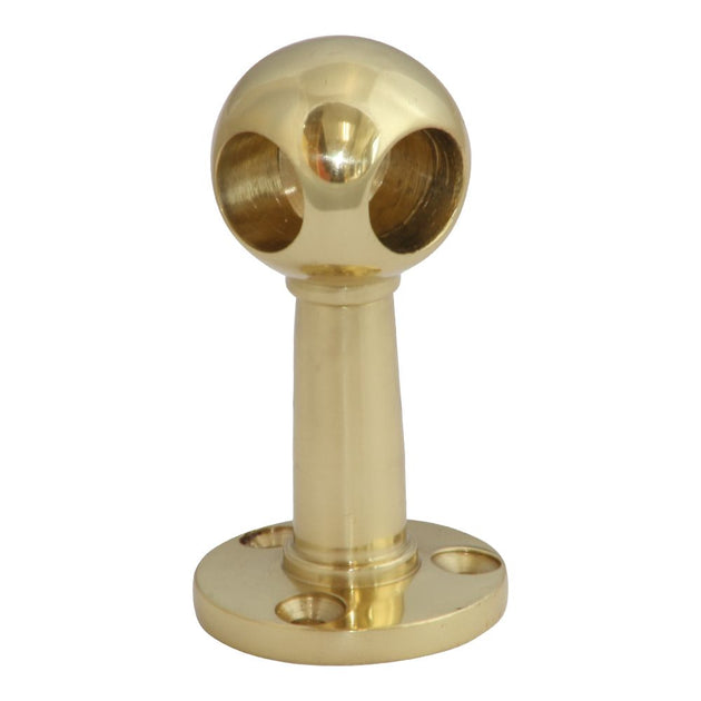 Fiddle Gallery Rail Corner Bracket 13mm Polished Brass | Paddington ...