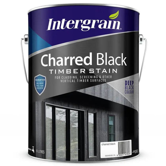 Intergrain Charred Black Timber Stain 10L | Paddington Hardware