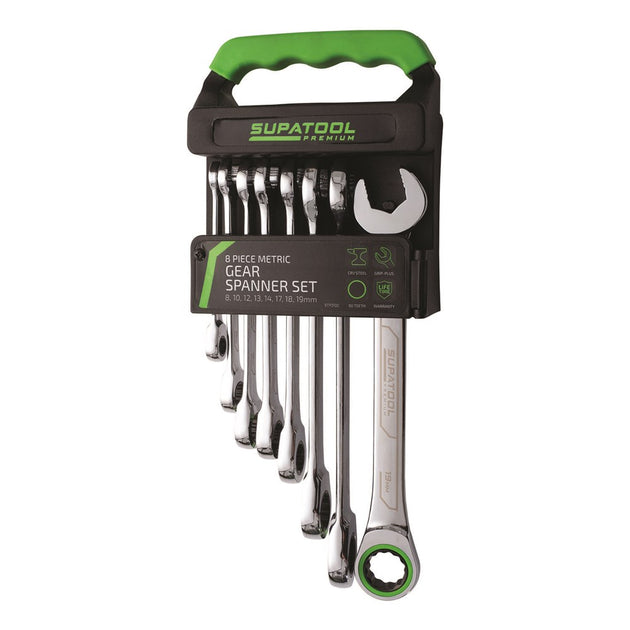 Gear Spanner Set 8 Piece Metric Supatool Premium | Paddington Hardware