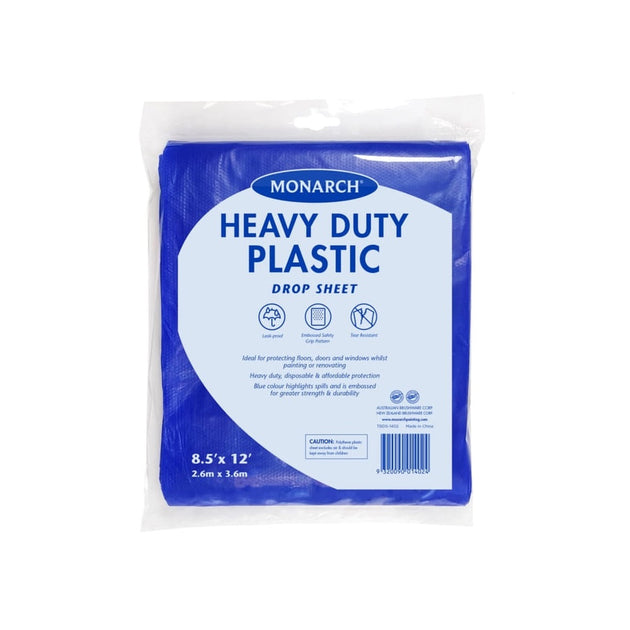 Plastic Drop Sheet Heavy Duty 2.6m x 3.6m Medium | Paddington Hardware