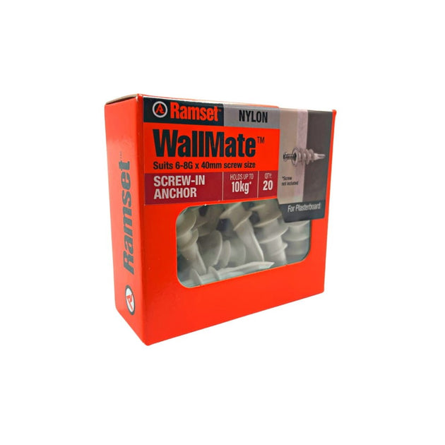 Wallmates Nylon Pk 20 Ramset | Paddington Hardware
